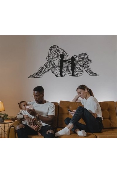 Dekosa Sevgi Heykeli Metal Duvar Dekoru