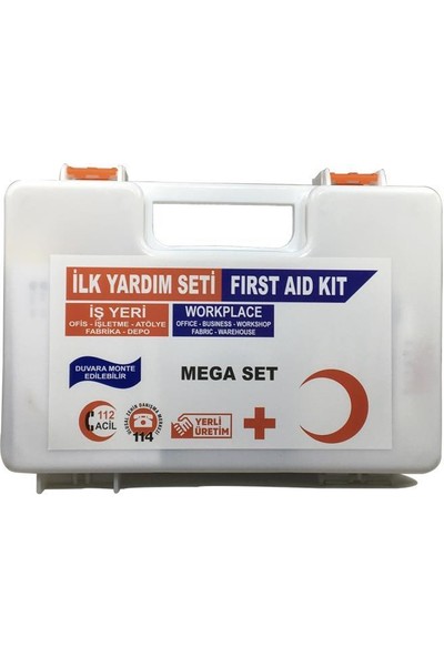 Bilgeden Ilk Yardım Seti Çantası Ecza Dolabı Yönetmeliğe Uygun Mega Set Bilgeden Ilk Yardım Seti Çantası Ecza Dolabı Yönetmeliğe Uygun Mega Set