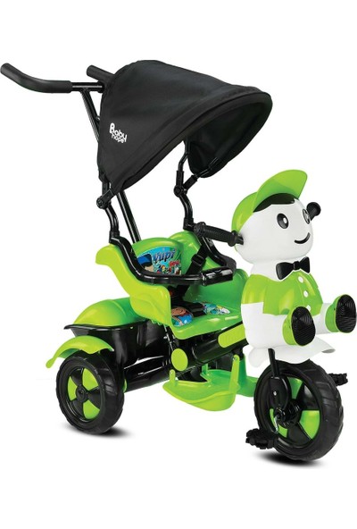 Babyhope 125 Yupi Üç Teker Tenteli Itmeli Bisiklet(Yeşil)