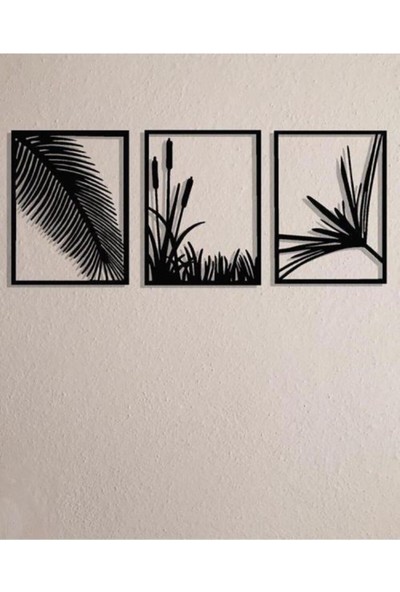 Nt Handmade Siyah Ahşap 3lü Modern Çiçekler Duvar Dekoru Salon Oturma Yatak Odası Için 40 x 75 cm Tablo Seti Nt Handmade Siyah Ahşap 3lü Modern Çiçekler Duvar Dekoru Salon Oturma Yatak Odası Için 40 x 75 cm Tablo Seti