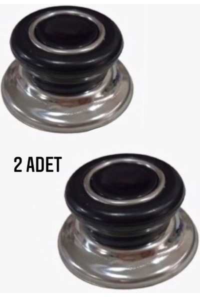 2 Adet Siyah Tüm Tencere Tava Kapaklarına Uygun Bagalit Tepe Cam Tencere Kapağı Kulpu