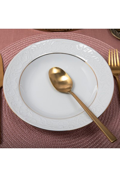 Güral Porselen - Bahar Dalı 6 Adet 19 cm Yemek Tabağı