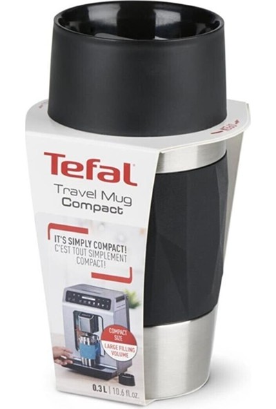 Tefal Comp Mug 0.3 lt. Termos-Siyah Tefal Comp Mug 0.3 lt. Termos-Siyah