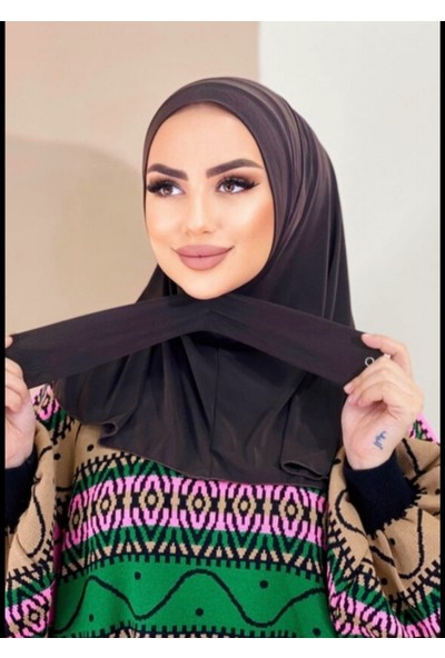 Difen Moda Çıt Çıtlı Pratik Şal- Hazır Şal - Boneşal