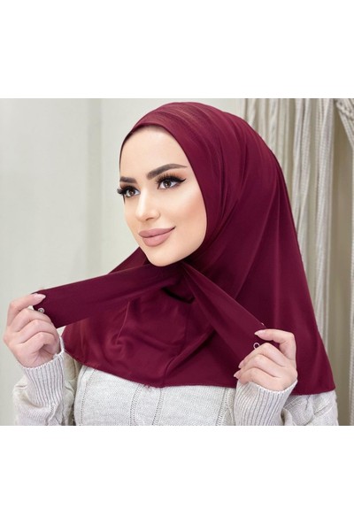 Difen Moda Çıt Çıtlı Pratik Şal- Hazır Şal - Boneşal