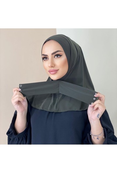 Difen Moda Çıt Çıtlı Pratik Şal- Hazır Şal - Boneşal