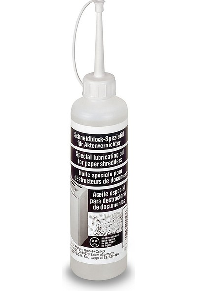 Hsm Oil 250ML Evrak Imha Makinesi Bakım Solüsyonu Hsm Oil 250ML Evrak Imha Makinesi Bakım Solüsyonu