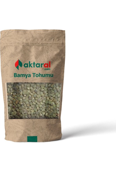 Aktaral Bamya Tohumu Ilaçsız Şifalık 1 kg