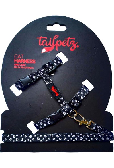 Tailpetz Kedi Göğüs Tasması Seti M Boo