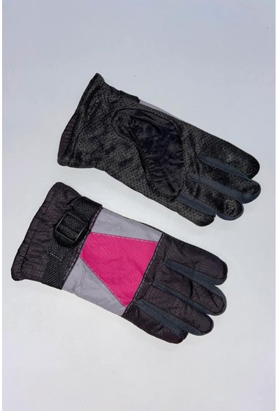 Deafox Pembe Renk Bloklu 4-8 Yaş Çocuk Kar Eldiveni Deafox Pembe Renk Bloklu 4-8 Yaş Çocuk Kar Eldiveni