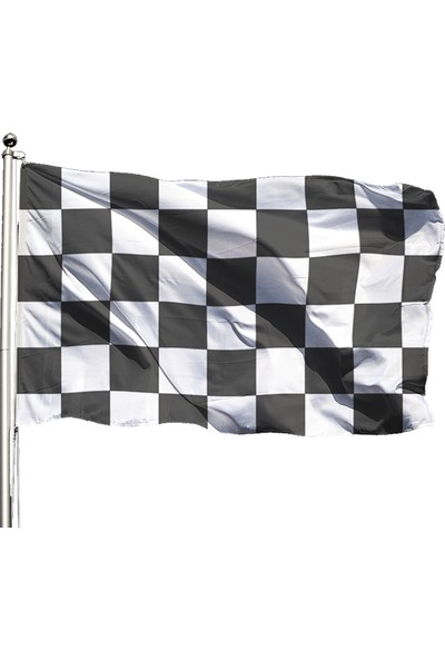 Özgüvenal Damalı Bayrak 70 x 105 cm - Tek Kat Raşel