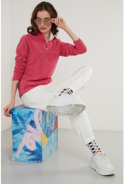 Lela Yarım Fermuarlı Dik Yaka Polar Bayan Polar 5907000