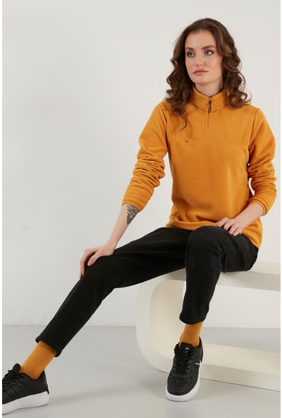 Lela Yarım Fermuarlı Dik Yaka Polar Bayan Polar 5907000