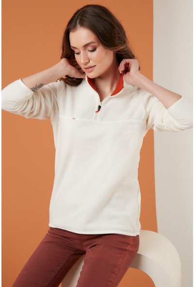 Lela Yarım Fermuarlı Dik Yaka Polar Bayan Polar 5907000