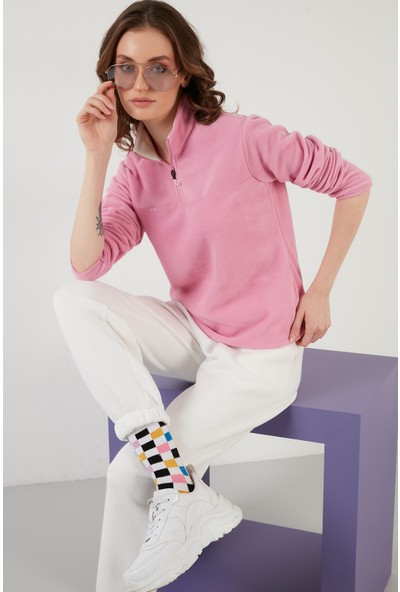 Lela Yarım Fermuarlı Dik Yaka Polar Bayan Polar 5907000