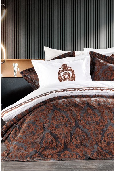 Zebra Casa Mirabel Antrasit/bakır Premium Çeyiz Seti Zebra Casa Mirabel Antrasit/bakır Premium Çeyiz Seti