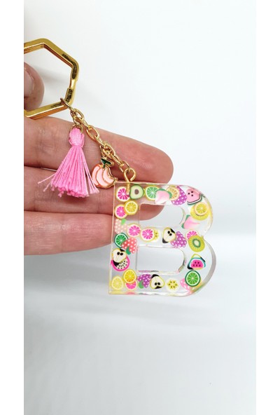 Vignette Meyveli B Harf Anahtarlık