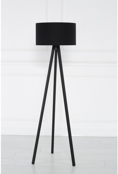 Home Naturel Lambader Kumaş Başlıklı Siyah Mdf Ayak Tasarımlı 140 cm Lambader Home Naturel Lambader Kumaş Başlıklı Siyah Mdf Ayak Tasarımlı 140 cm Lambader
