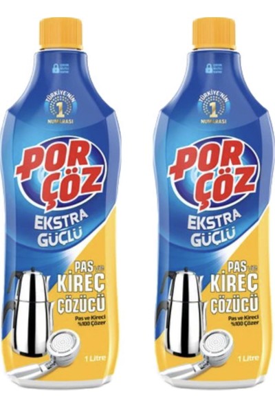 Porçöz Pas ve Kireç Sökücü 1 lt 2'li