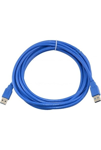 Alfais 4919 USB 3.0 1.5 Metre Erkek Erkek Ara Bağlantı Kablosu Uzatma Ekleme Alfais 4919 USB 3.0 1.5 Metre Erkek Erkek Ara Bağlantı Kablosu Uzatma Ekleme