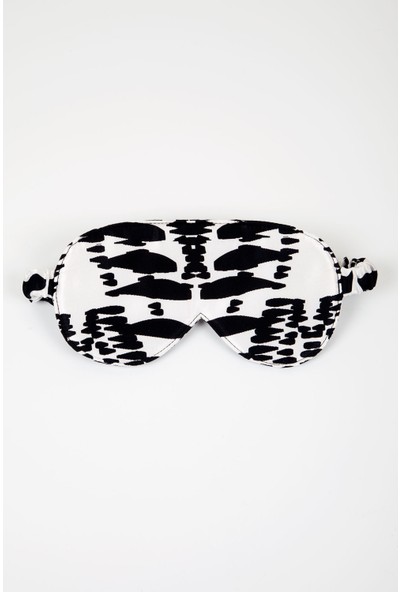 Lila Rosa Ipek Uyku Maskesi Göz Bandı