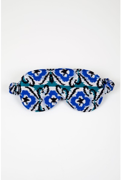 Lila Rosa Ipek Uyku Maskesi Göz Bandı