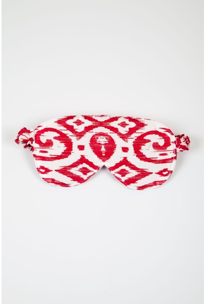 Lila Rosa Ipek Uyku Maskesi Göz Bandı