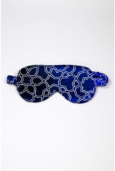 Lila Rosa Ipek Uyku Maskesi Göz Bandı