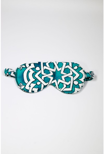 Lila Rosa Ipek Uyku Maskesi Göz Bandı