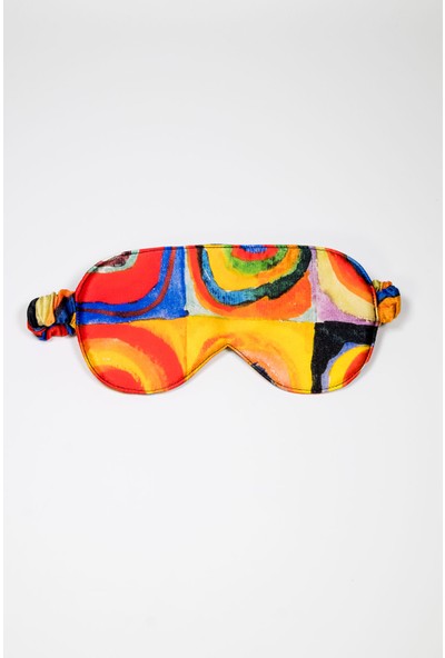 Lila Rosa Ipek Uyku Maskesi Göz Bandı