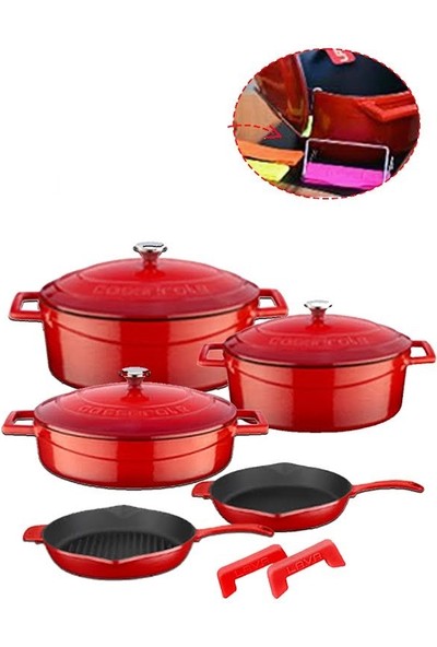 Lava Döküm Demir Her Evde Olmalı 6'lı Set Lava Döküm Demir Her Evde Olmalı 6'lı Set