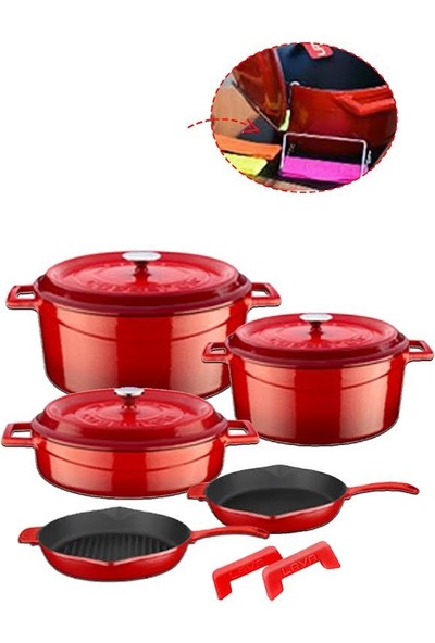 Lava Döküm Demir Her Evde Olmalı 6'lı Set Lava Döküm Demir Her Evde Olmalı 6'lı Set