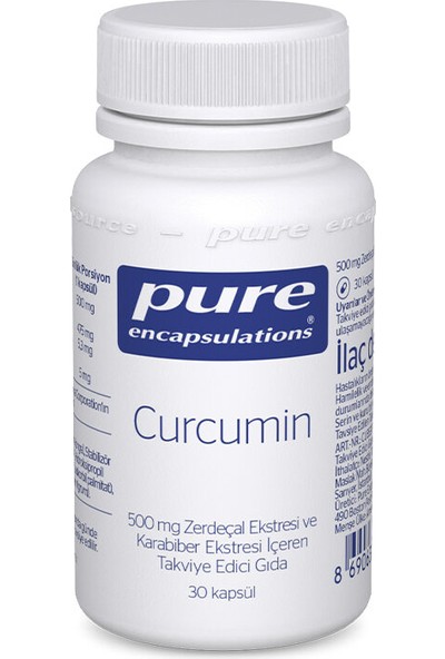 Pure Encapsulations Curcumin 500 Mg 30 Kapsül