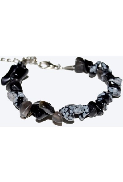 Oylav Obsidyen Kırık Doğal Taş Bileklik Oylav Obsidyen Kırık Doğal Taş Bileklik