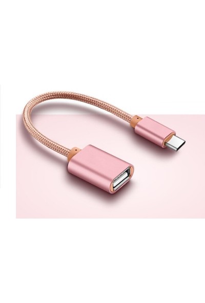 İstatek Type-C Erkek To USB Dişi Çevirici Örgülü Kablo Adaptör İstatek Type-C Erkek To USB Dişi Çevirici Örgülü Kablo Adaptör