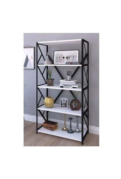 Akdeniz Metal 5 Raflı Kitaplık