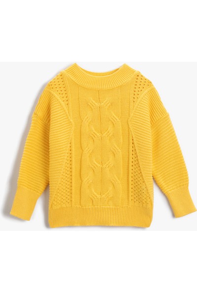 Koton Triko Boğazlı Kazak Uzun Kollu