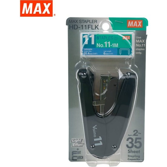 Max Vaimo 11 HD-11FLK Zımba Makinesi ve Zımba Teli Siyah Fiyatı