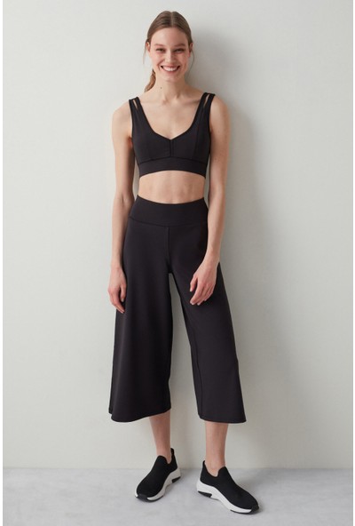 Penti Siyah Crop Flare Pantolon Penti Siyah Crop Flare Pantolon