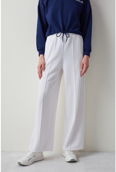 Penti Beyaz Wide Leg Pantolon