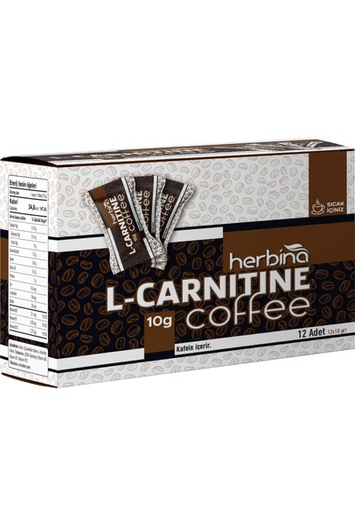 Herbina L-Carnitine Coffe 12'li Saşe Herbina L-Carnitine Coffe 12'li Saşe