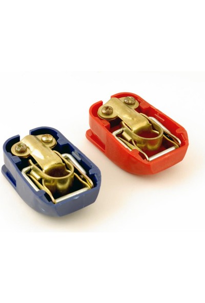 Techmaster Akü Kutup Başı (+) (-) 2'li Set Pirinç Metal Kapaklı Techmaster Akü Kutup Başı (+) (-) 2'li Set Pirinç Metal Kapaklı