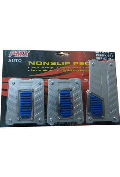 Pmx Pedal Seti Alüminyum Krom Mavi Ortası Desenli KOD:CS-MP001 Pmx Pedal Seti Alüminyum Krom Mavi Ortası Desenli KOD:CS-MP001
