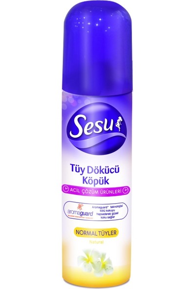 Sesu Tüy Dökücü Köpük Naturel 150 Ml