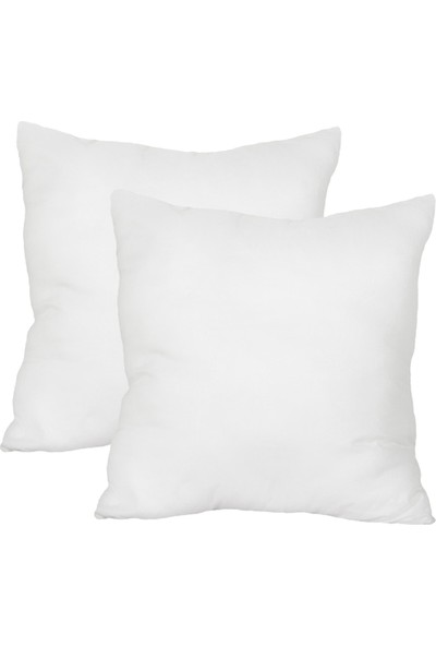 Homing Elyaf Dolgulu Dokuma Kumaş Kılıflı 2'li Kırlent Iç Yastığı HMY-6263