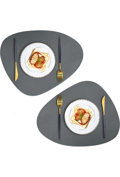 Nt Handmade 12 Parça Füme Gri Oval Deri Amerikan Servisi Supla Isıya Dayanıklı Kaymaz Yıkanabilir Nt Handmade 12 Parça Füme Gri Oval Deri Amerikan Servisi Supla Isıya Dayanıklı Kaymaz Yıkanabilir