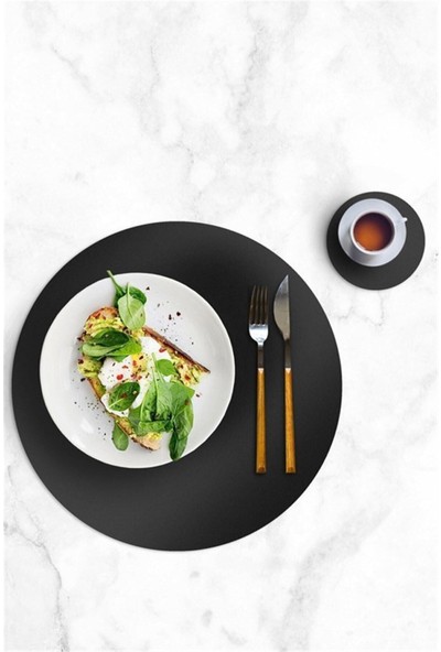 Nt Handmade 4 Parça Siyah Yuvarlak Deri Amerikan Servisi Supla Isıya Dayanıklı Kaymaz Yıkanabilir Nt Handmade 4 Parça Siyah Yuvarlak Deri Amerikan Servisi Supla Isıya Dayanıklı Kaymaz Yıkanabilir