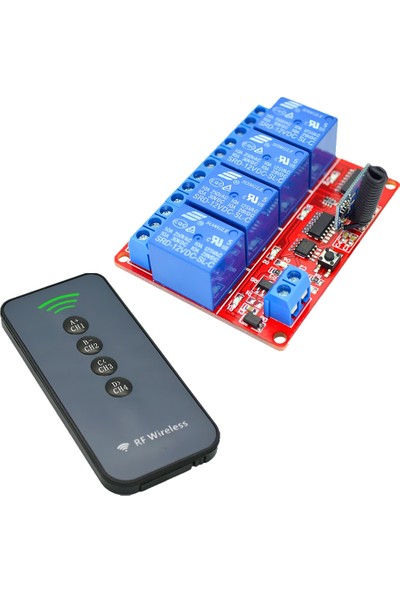 Flameer Kablosuz Rf Ultrathin Uzaktan Kumanda Röle Anahtarı Alıcı 4-Kanal 12V (Yurt Dışından) Flameer Kablosuz Rf Ultrathin Uzaktan Kumanda Röle Anahtarı Alıcı 4-Kanal 12V (Yurt Dışından)