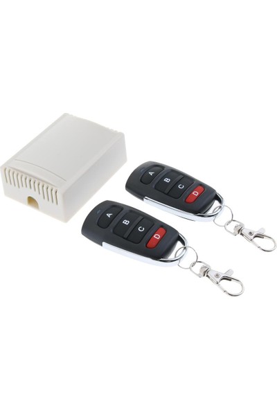 Flameer 4 Kanal Uzaktan Kumanda Anahtarı Röle Alıcısı ve 2 Vericiler 433MHZ 12V (Yurt Dışından) Flameer 4 Kanal Uzaktan Kumanda Anahtarı Röle Alıcısı ve 2 Vericiler 433MHZ 12V (Yurt Dışından)