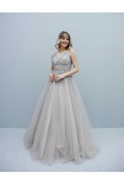 Alc 2203 Bej Üst Bedeni Transparan Taş Işlemeli Abiye Alc 2203 Bej Üst Bedeni Transparan Taş Işlemeli Abiye